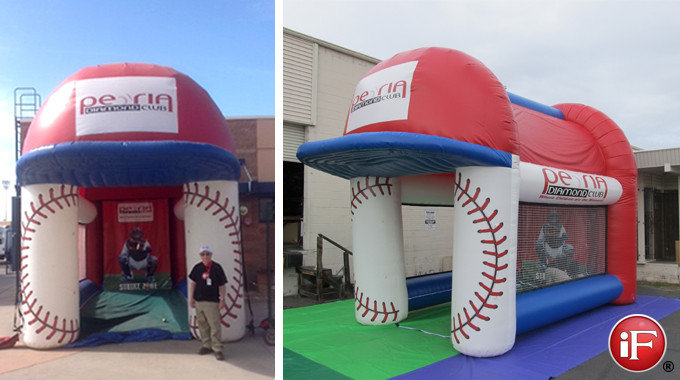 Inflatable Speed Pitch, Baseball Fastpitch, Branded Sports Games