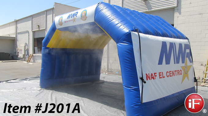 Inflatable Military Misting Tents, Custom Military Inflatables