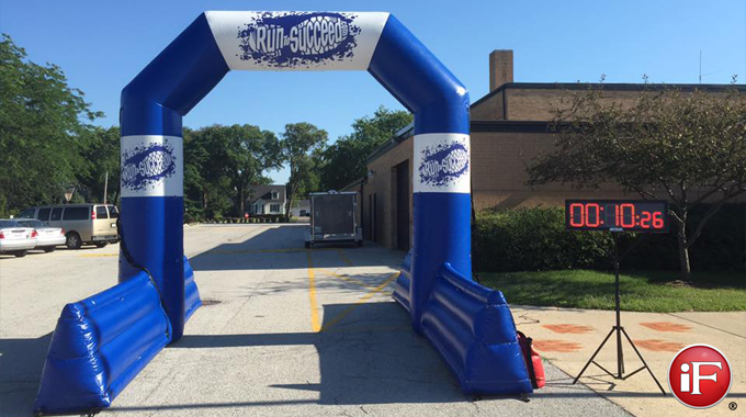 Arch w/ Finish Line Chute