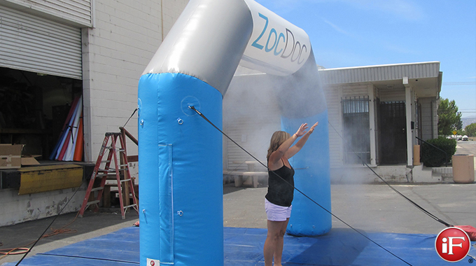 Inflatable Misting Arches, Custom Archways with Misters, Arch Misters