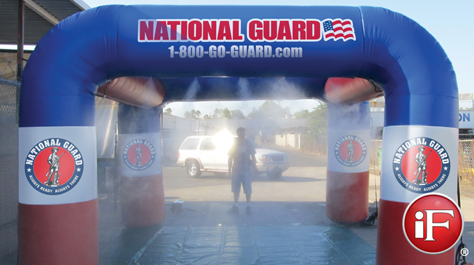 Inflatable Misting Tents, Military Misting Stations, Military Portable ...