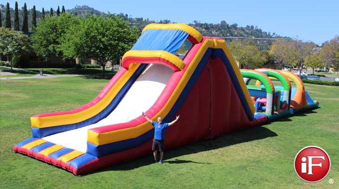 Inflatable Obstacle Course, Interactive Military Inflatable Challenge
